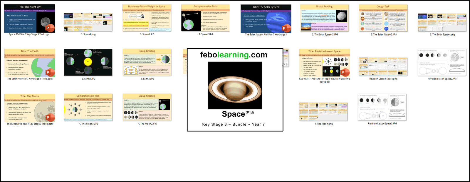 KS3 Physics Space Bundle KS3 Physics Space Bundle Year 7