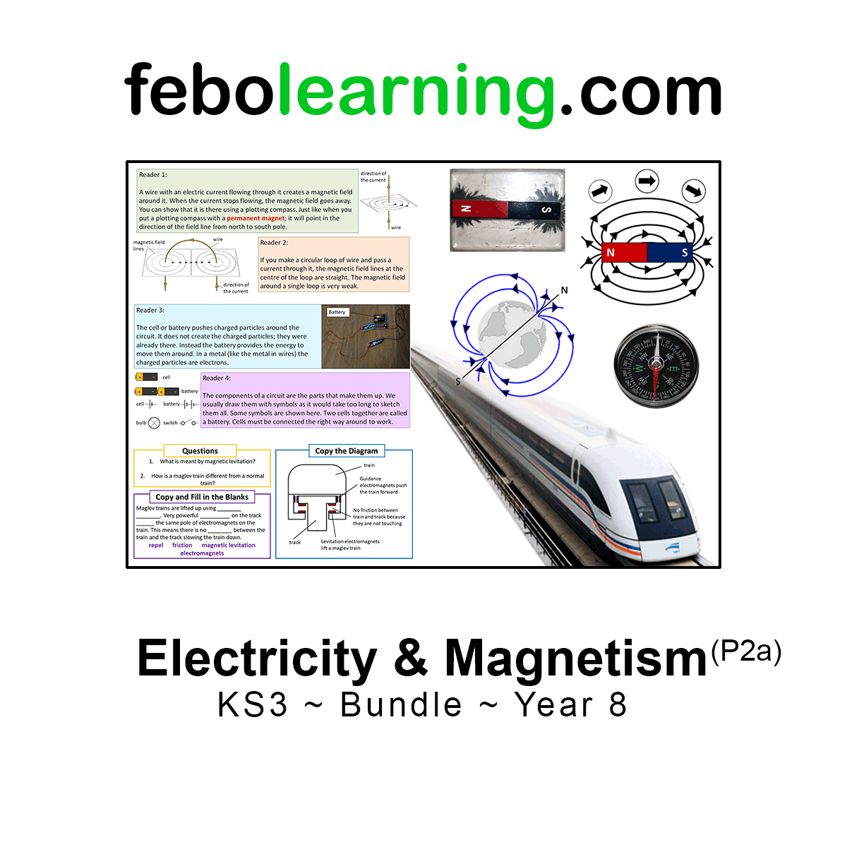 KS3 Physics: Electricity and Magnetism Bundle Year 8 Lesson set ...